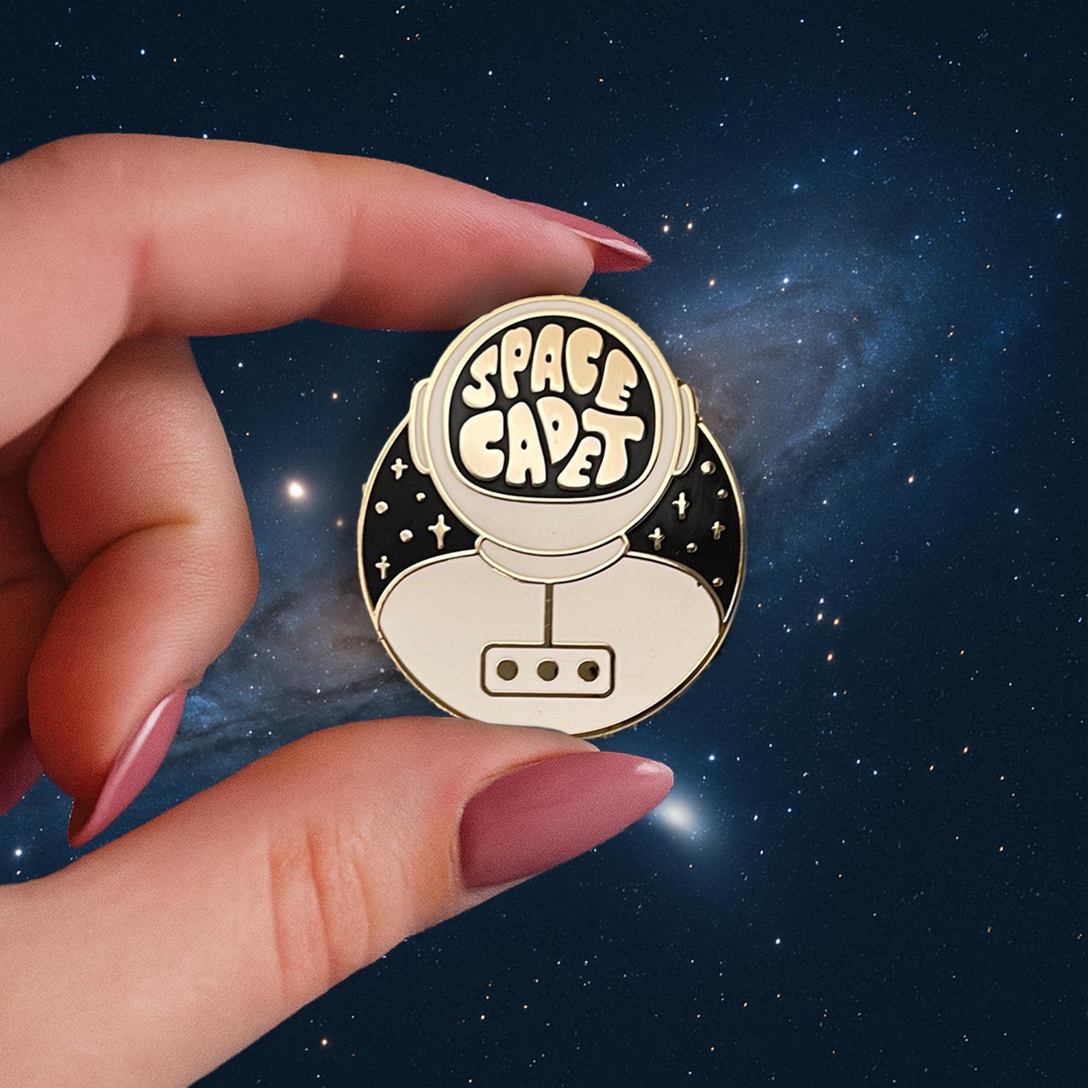 Astronaut Gold Enamel Lapel Pin Brooch Outerspace Space Cadet - Etsy