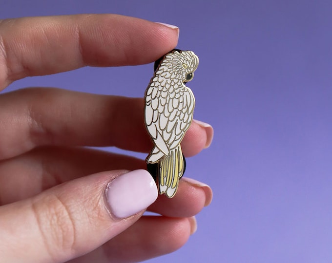 Cockatoo Flower Enamel Pin Set - Etsy Canada