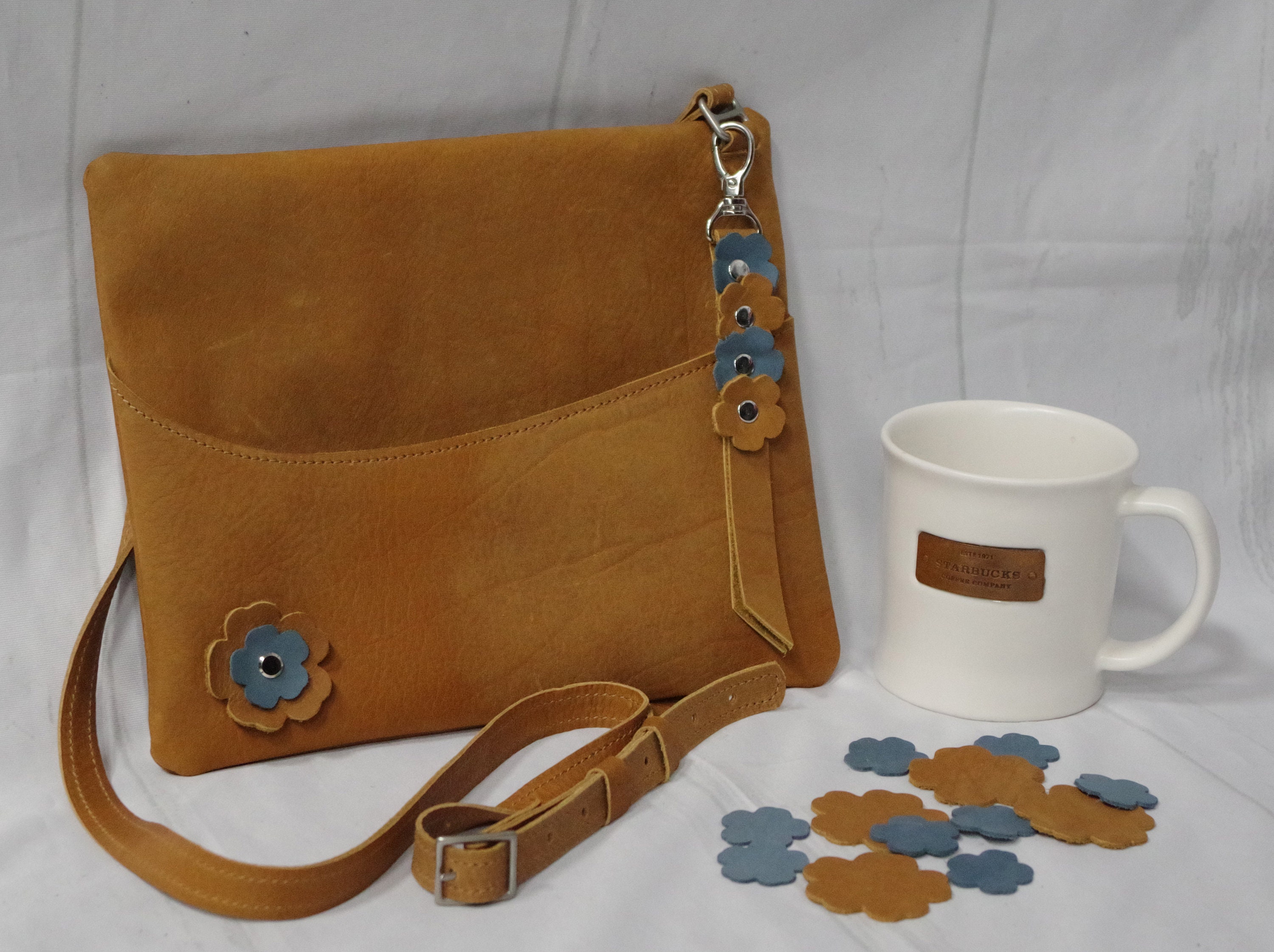 Leather Crossbody Hobo Bag. Buckskin Full Grain Leather. Soft Suede ...