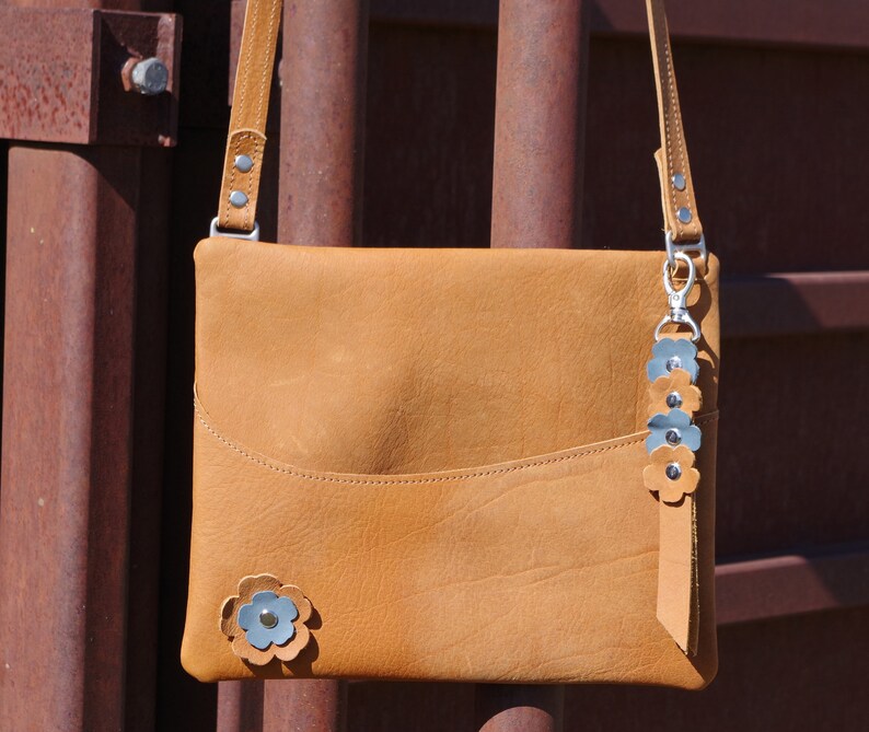 Leather Crossbody Hobo Bag. Buckskin Full Grain Leather. Soft Suede ...