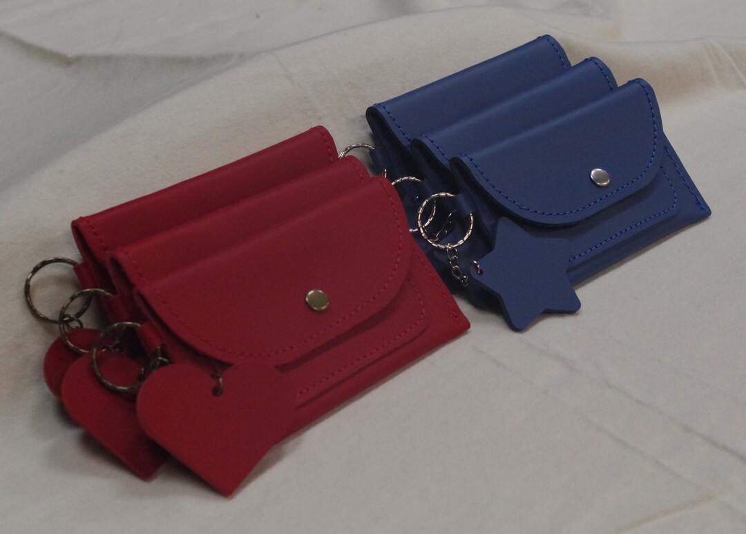 Red and Blue Leather Wallets. Leather Wallets With Multiple Card/money ...