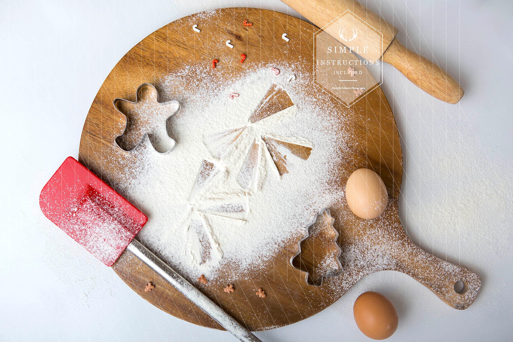 Christmas Snow Angel Digital Backdrop, Flour Angel, Composite ...