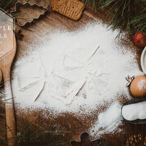 Christmas Snow Angel, Flour Angel, Digital Backdrop, Composite ...