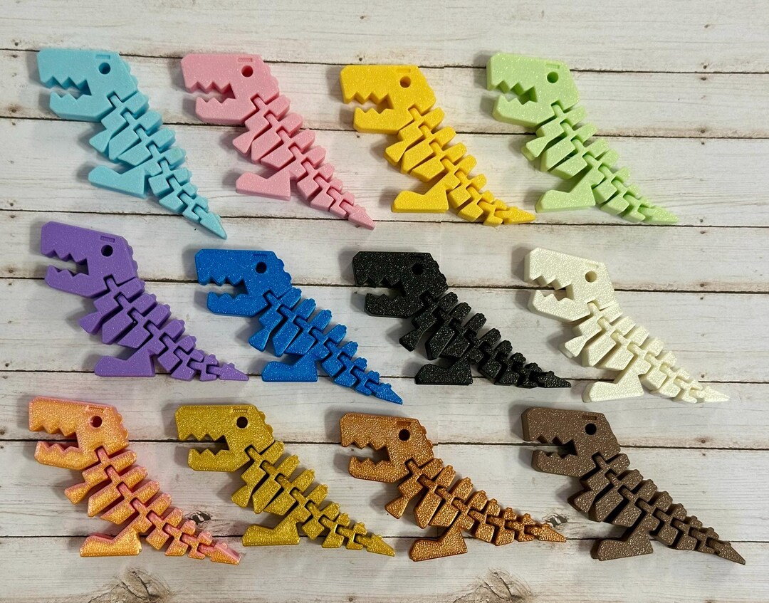 Flexi Rex 3d Printed Articulated - Etsy