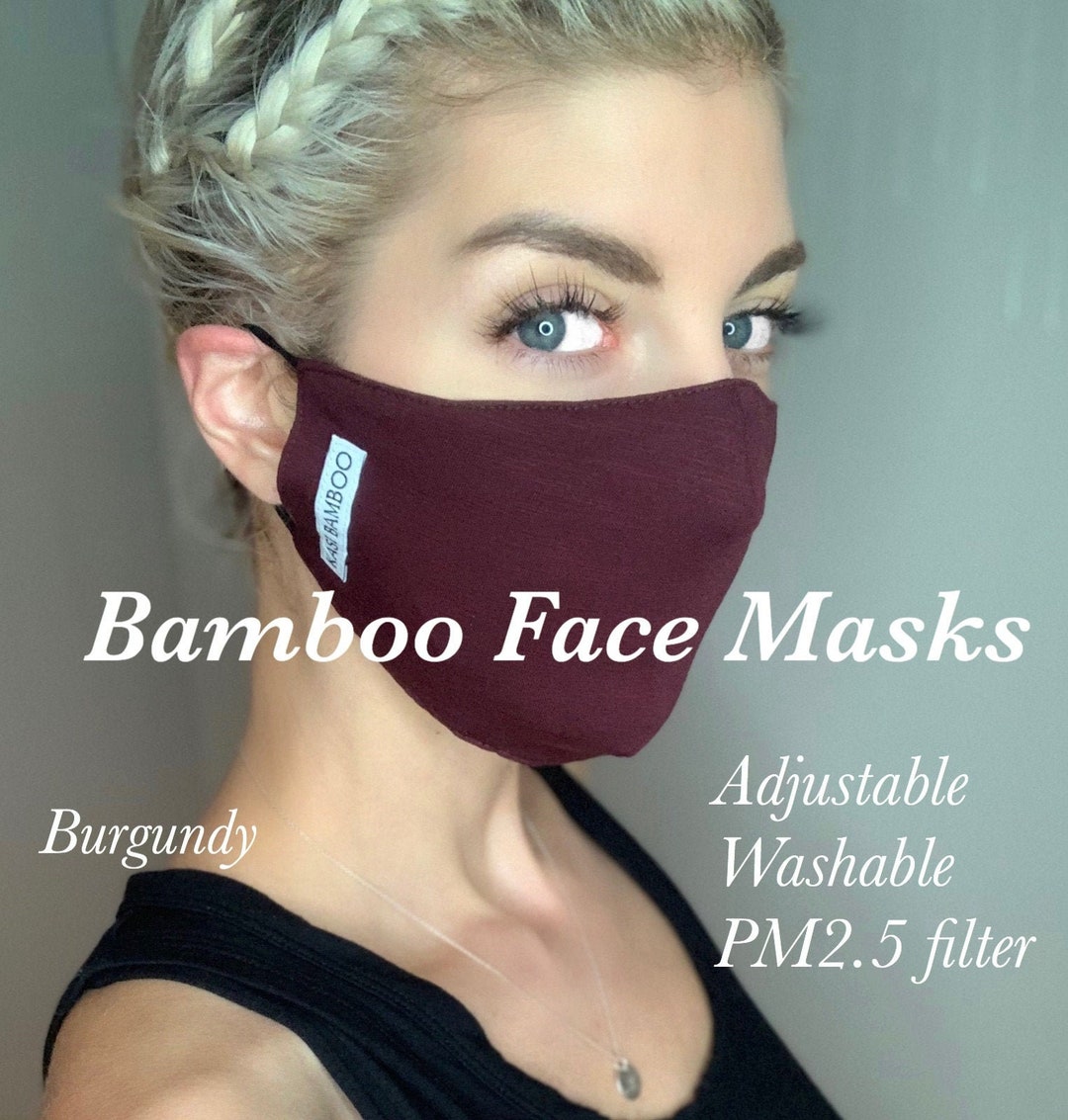 Bamboo Face Masks -FREE SHIPPING (canada) - Adjustable, Washable, PM 2. ...