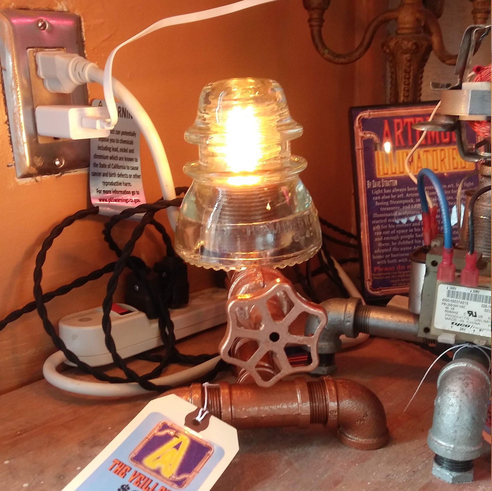 THE VEILLEUSE Steampunk Night Light - Etsy UK
