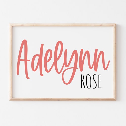 Name Printable Custom Name Personalize Nursery Printable - Etsy