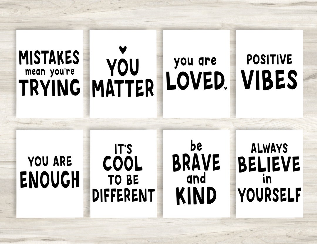 Inspirational Classroom Posters Positive Affirmation - Etsy