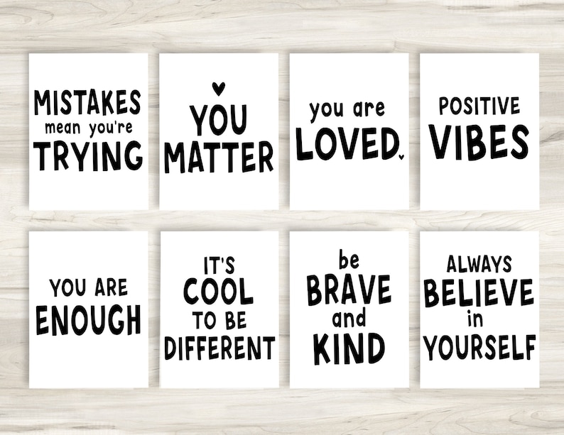 Inspirational Classroom Posters Positive Affirmation | Etsy