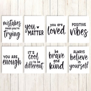 Inspirational Classroom Posters, Positive Affirmation, Classroom Decor ...