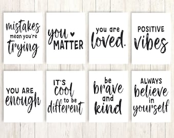 Inspirational Classroom Posters Positive Affirmation | Etsy