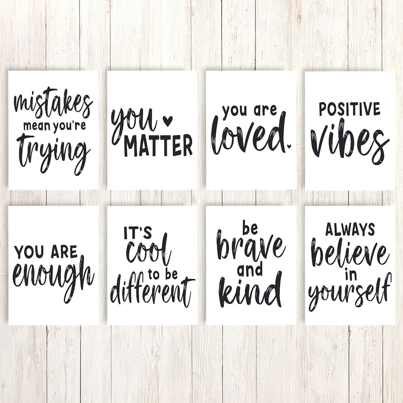 Inspirational Classroom Posters Positive Affirmation | Etsy