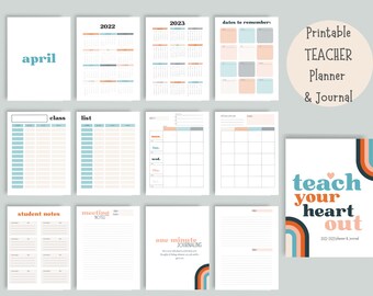 Teacher Planner 2022 2023 - Etsy