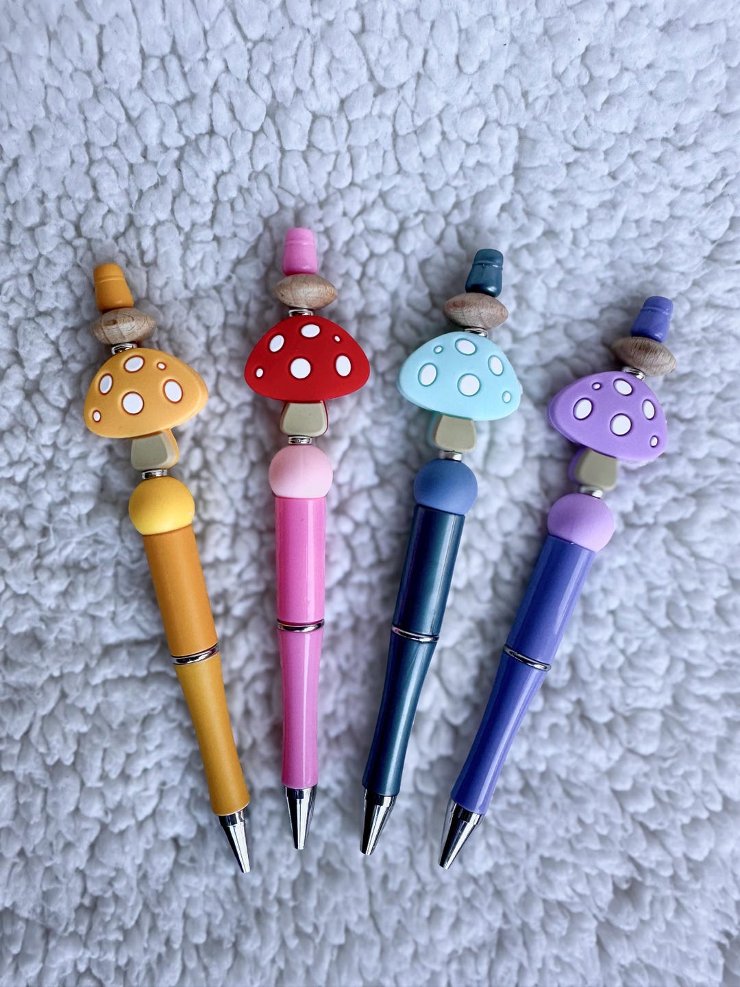 Beaded Pens, Smiley Face Pen, Teacher Gift, Beaded Flower Pen, Boho ...