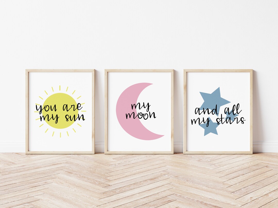 You Are My Sun My Moon and All My Stars, Baby Shower, Birthday ...