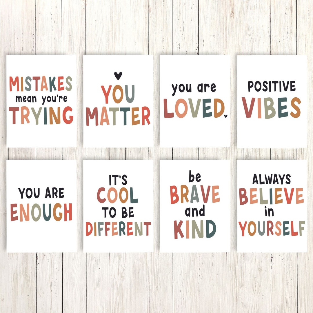 Inspirational Classroom Posters Positive Affirmation - Etsy UK