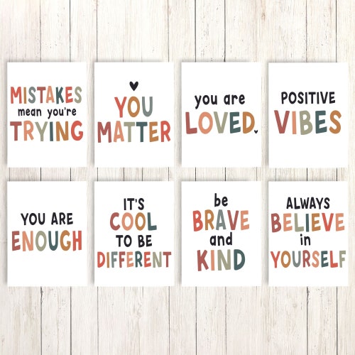 Positive Affirmation Printable Posters Classroom Decor - Etsy