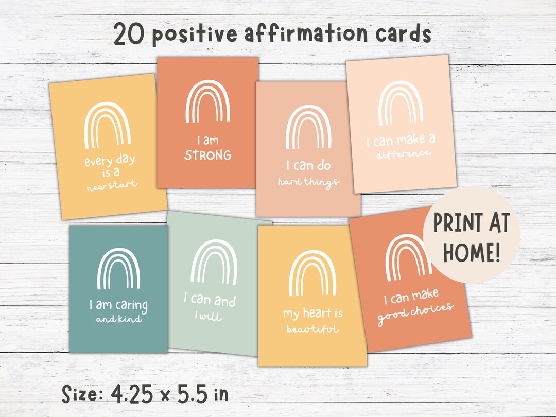 Affirmation Cards, Printable Affirmation Cards, Classroom Affirmations ...