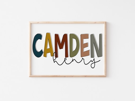 Name Printable Custom Name Personalize Nursery Printable - Etsy
