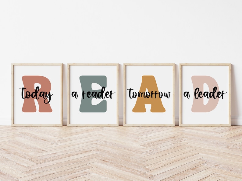 Today A Reader Tomorrow A Leader Reading Corner Posters - Etsy