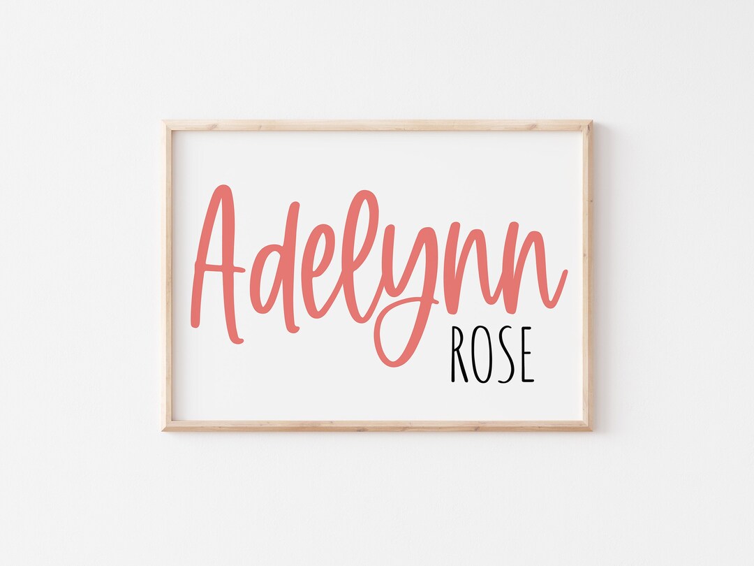 Name Printable, Custom Name, Personalize, Nursery Printable, Name Print ...