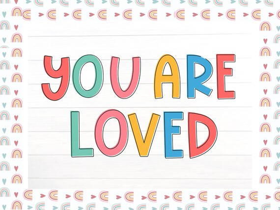 You Are Loved Bulletin Board Display Printable Bulletin Board - Etsy México