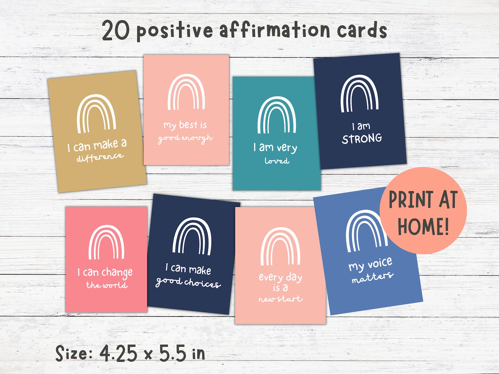 Affirmation Cards Printable Affirmation Cards Classroom - Etsy