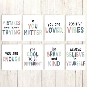 Inspirational Classroom Posters Positive Affirmation - Etsy UK