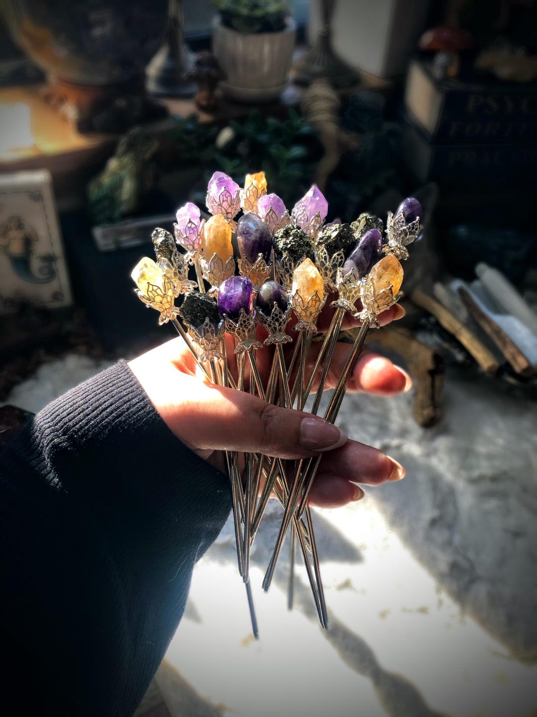 ONE Crystal Hair Stick, Crystal Hair Accessories, Crystal Hair Pin ...