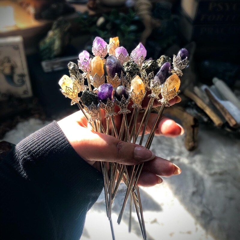 Crystal Hair Pins - Etsy