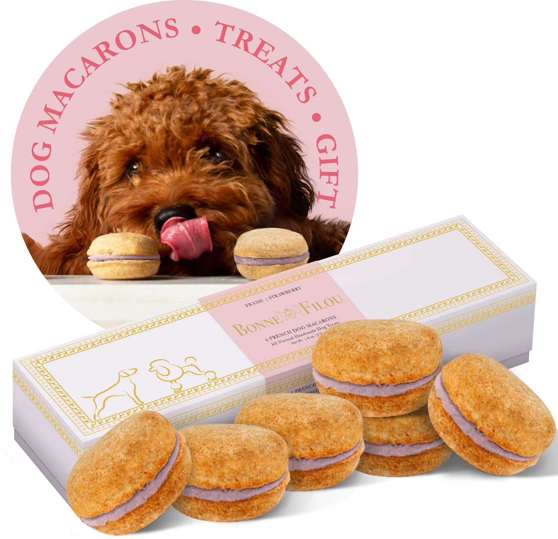 Dog Macarons Ranked 1 Best Dog Gift / All-natural Gourmet - Etsy
