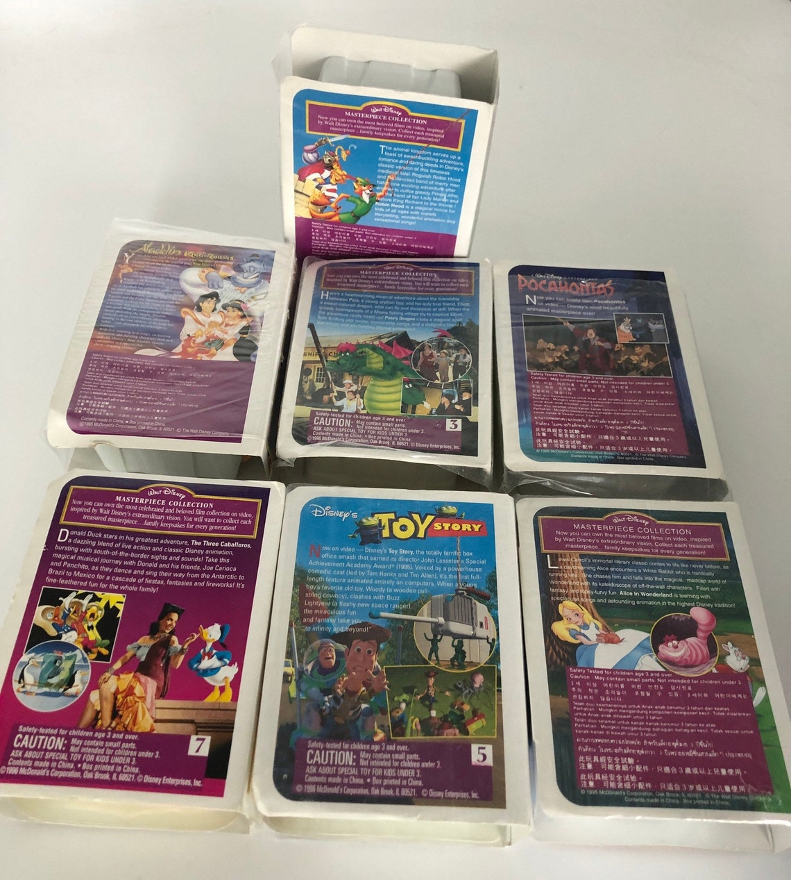 Vintage Set of seven Walt Disney Masterpiece Collection in | Etsy