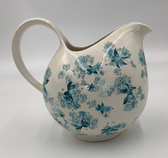 Vintage Eva Zeisel Frost Flowers Pitcher by Hallcraft - Etsy