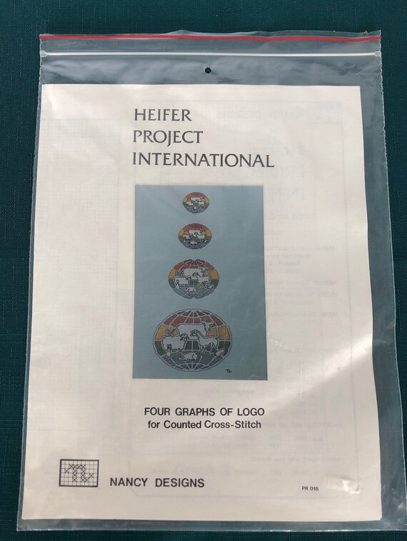 Vintage Heifer Project International Cross-stitch Patterns of | Etsy