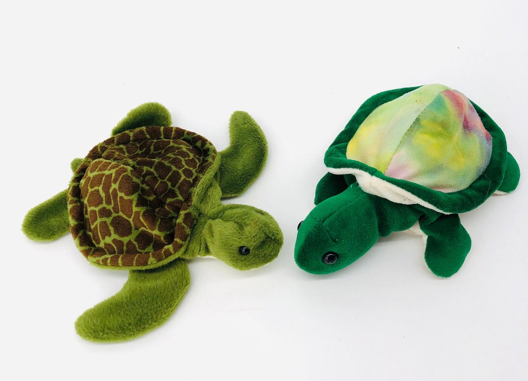 One Left Vintage Plush Turtles, H Y Int'l Land Turtle, Plush Turtle ...