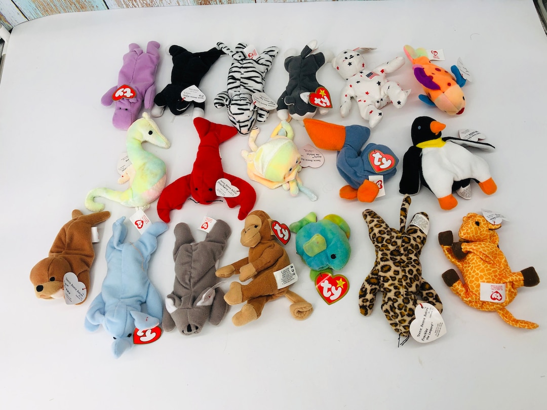 Vintage Mcdonald's Teenie Beanie Babies: 1990s Happy Meal Toys - Etsy