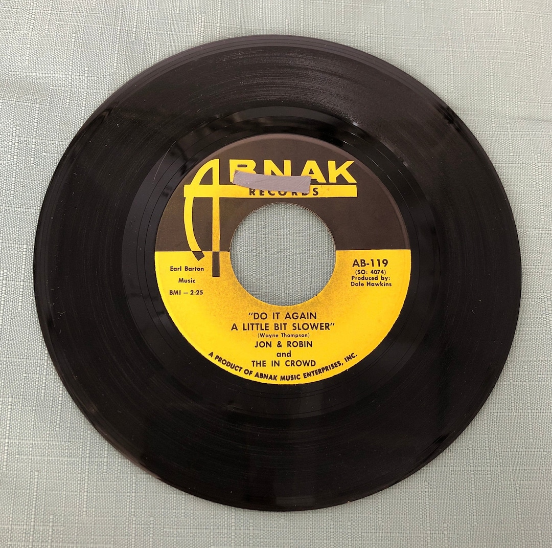 Vintage 1967 Jon & Robin 45 Record: Do It Again A Little Bit Slower, If ...