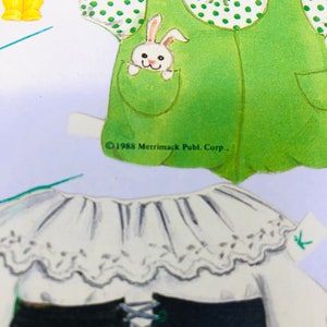 Vintage Xeroxed Copy of Kewpie Easter Paper Dolls, 6 Outfits + Paper ...