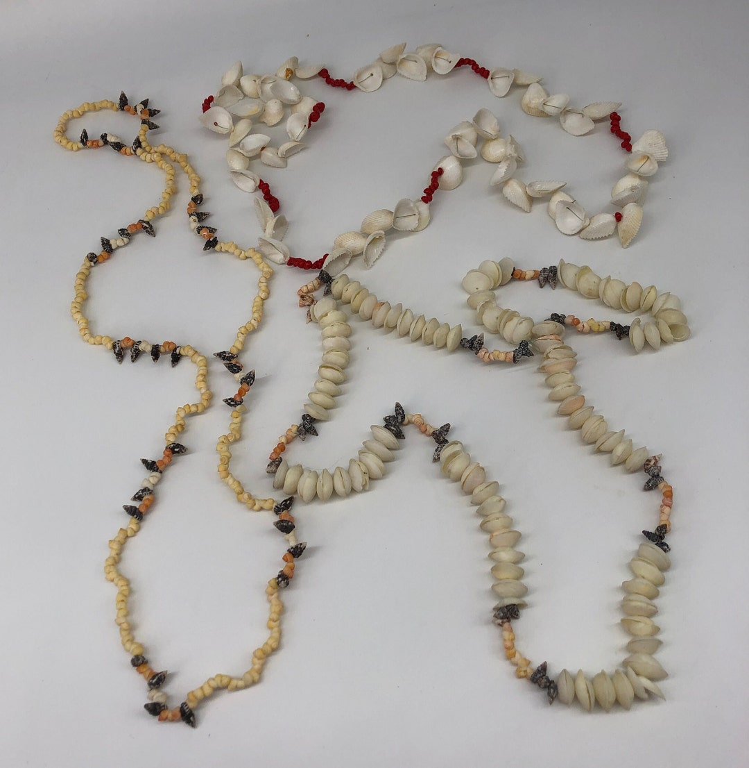 Vintage Samoan Shell Necklace: Handmade Pacific Island Jewelry - Etsy