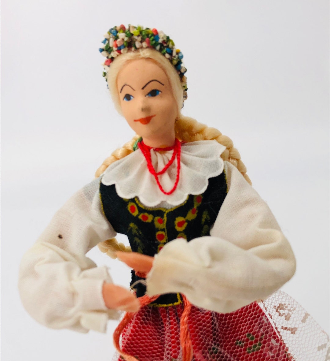 Vintage Polish Folk Doll: Krakow Cepelia Doll With Stand - Etsy