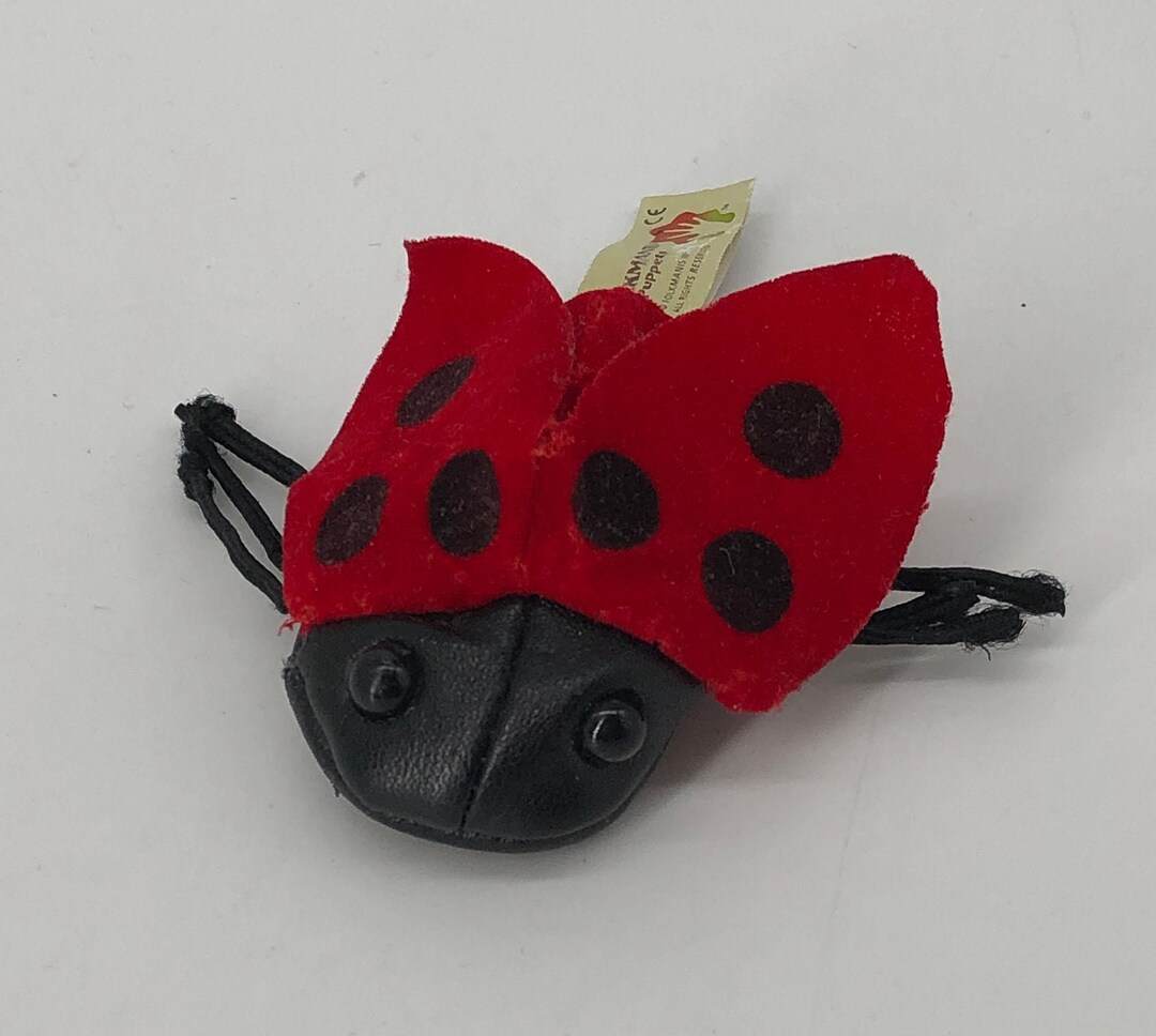 Folkmanis Ladybug Finger Puppet, Folkmanis Puppet, #2152, Mini Ladybug ...