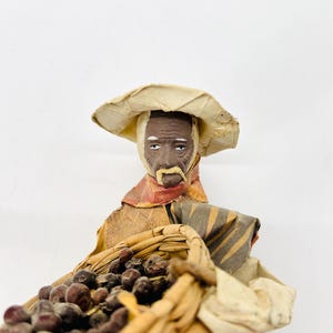 Antique Paper Mache Fisherman, Early to Mid 20th Century, Folk Art Doll ...