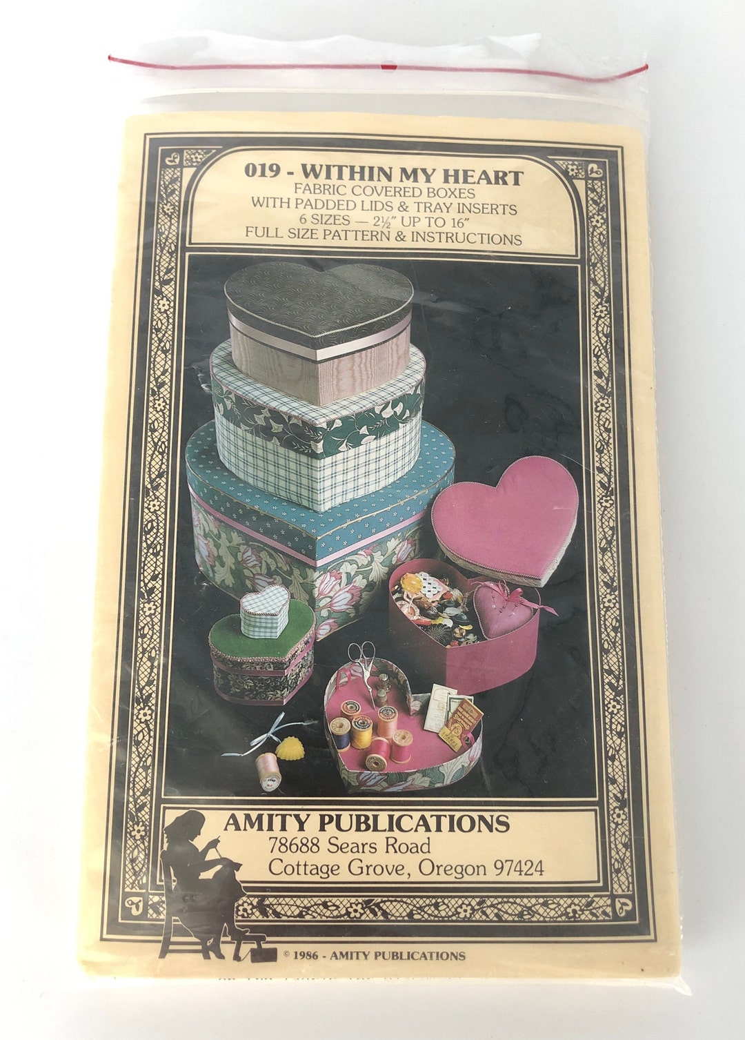 Valentine Heart Box Patterns, Nesting Box Patterns Vintage Patterns for ...