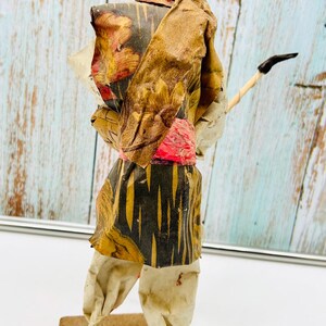 Antique Paper Mache Fisherman, Early to Mid 20th Century, Folk Art Doll ...