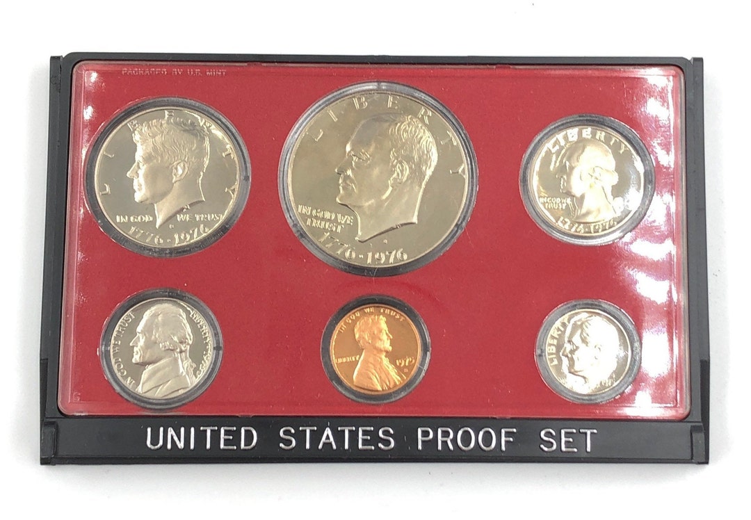 1970's Proof and Uncirculated Sets US Coins, Including Bicentennials - Etsy