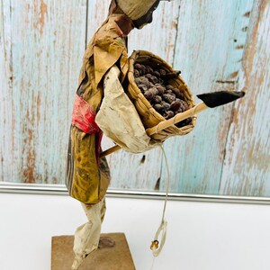 Antique Paper Mache Fisherman, Early to Mid 20th Century, Folk Art Doll ...