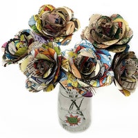Comic Book Flower Bouquet - Marvel DC Superhero Roses - Nerd Roses ...