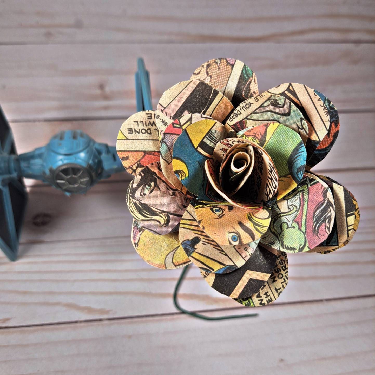 Star Wars Comic Book Roses Handmade Paper Flowers Star - Etsy