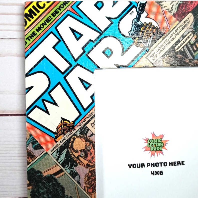 Star Wars Picture Frame - Custom Star Wars Comic Book Wood Picture ...