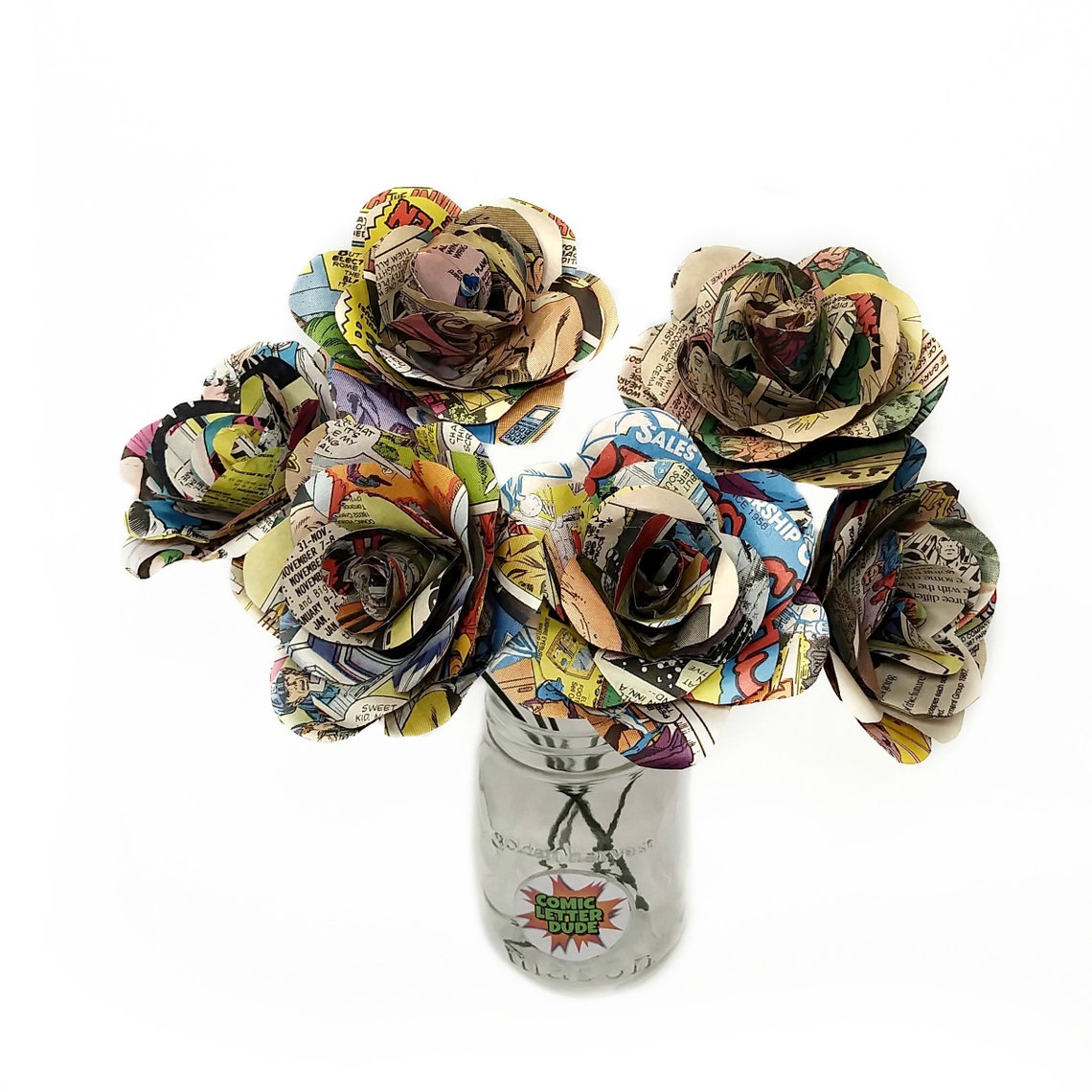 Comic Book Roses - Etsy